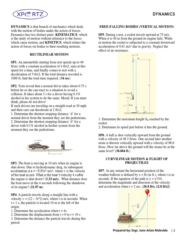 Module Dynamics | PDF | Acceleration | Velocity