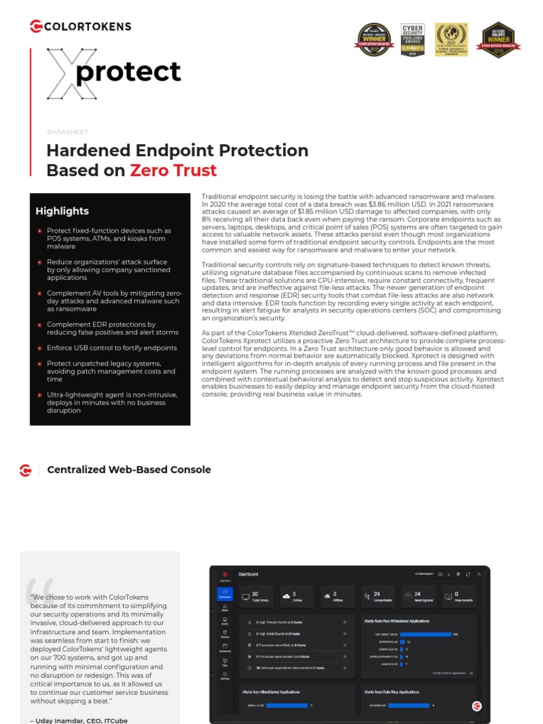 Xprotect Datasheet | PDF | Cloud Computing | Ransomware