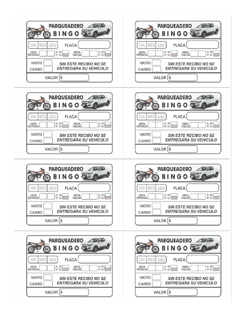 Boletas Parqueaderos | PDF