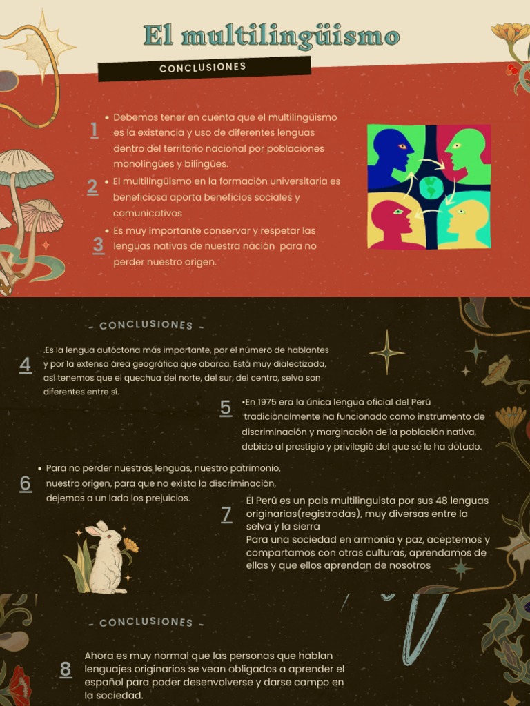 Comunicación-CONCLUSIONES SOBRE EL MULTILINGUISMO | PDF | Multilingüismo | Perú