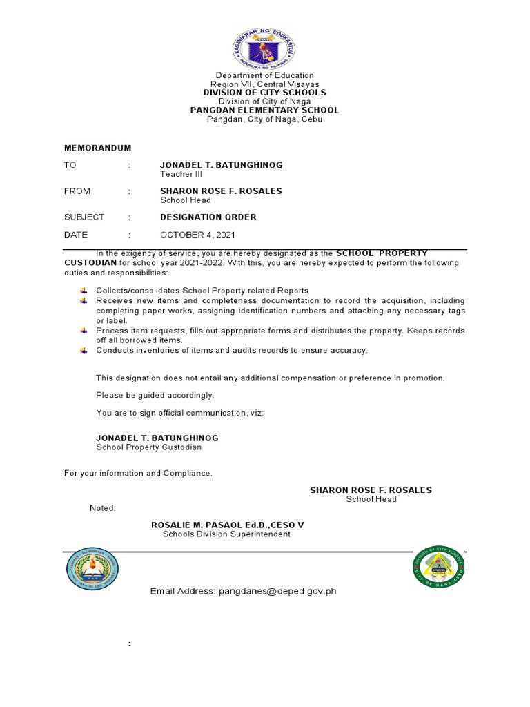 Final School Designation | PDF