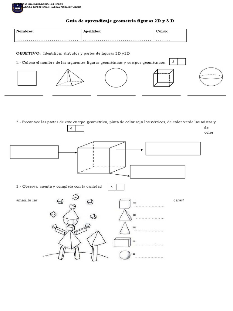 Guia de Aprendizaje Geometria | PDF