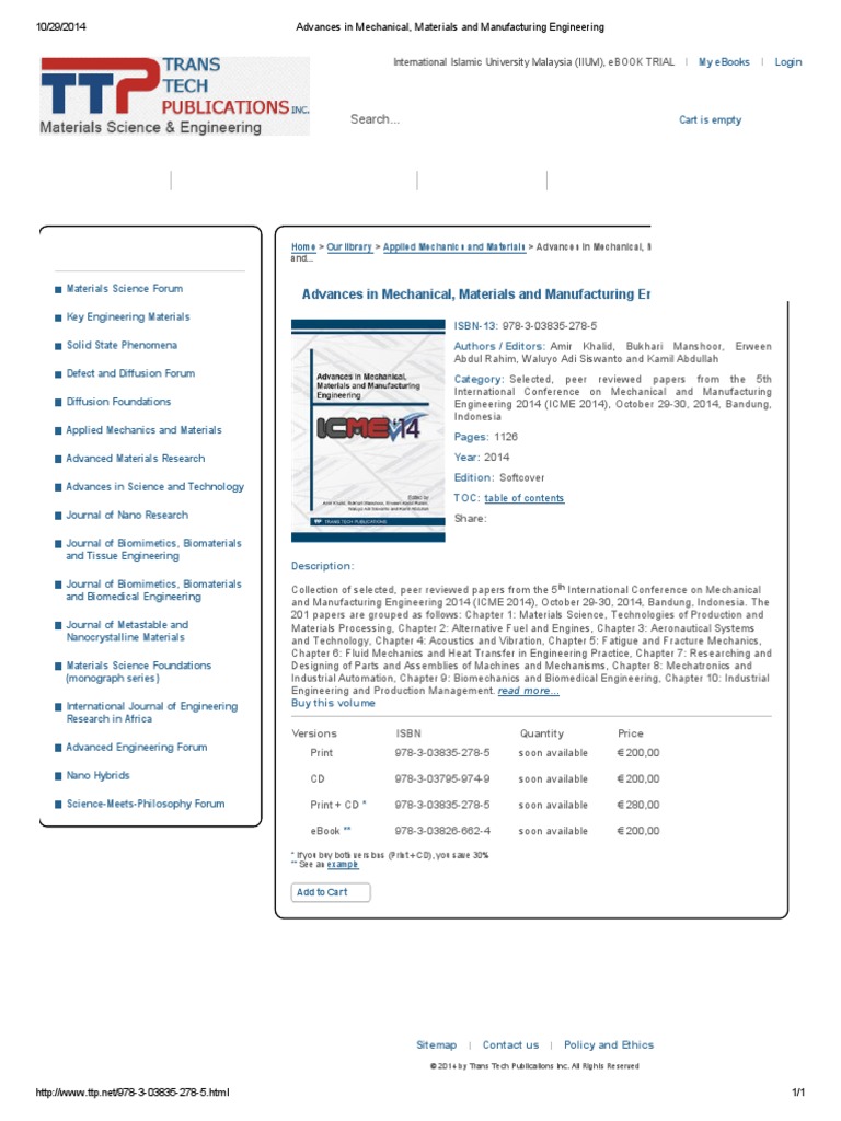 Advances in Mechanical, Materials and Manufacturing Engineering-Cover ...