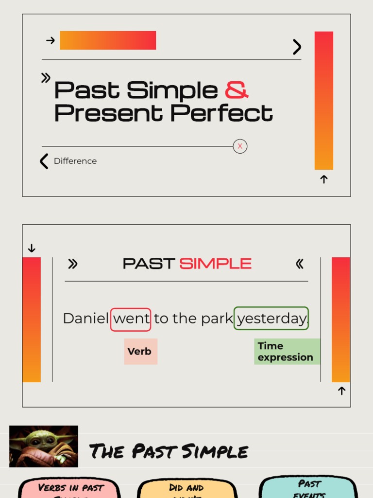 Contrast Between Past Simple and Present Perfect | PDF | Grammatical ...