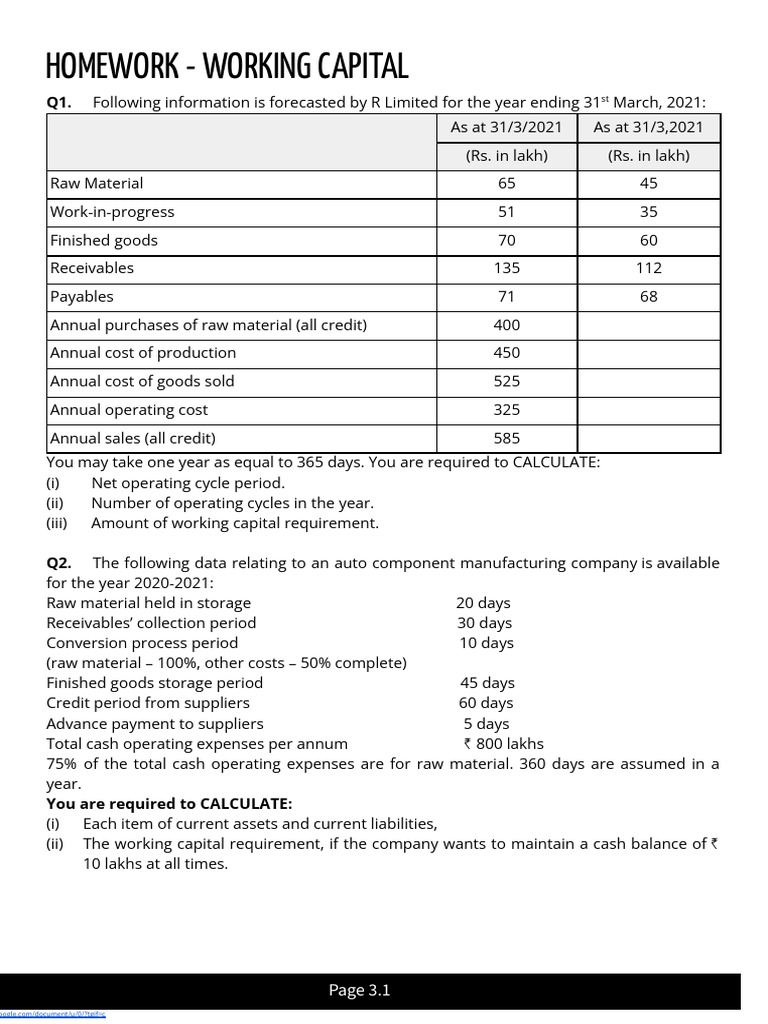 F19 Chapter 18 Working Capital | PDF | Working Capital | Credit