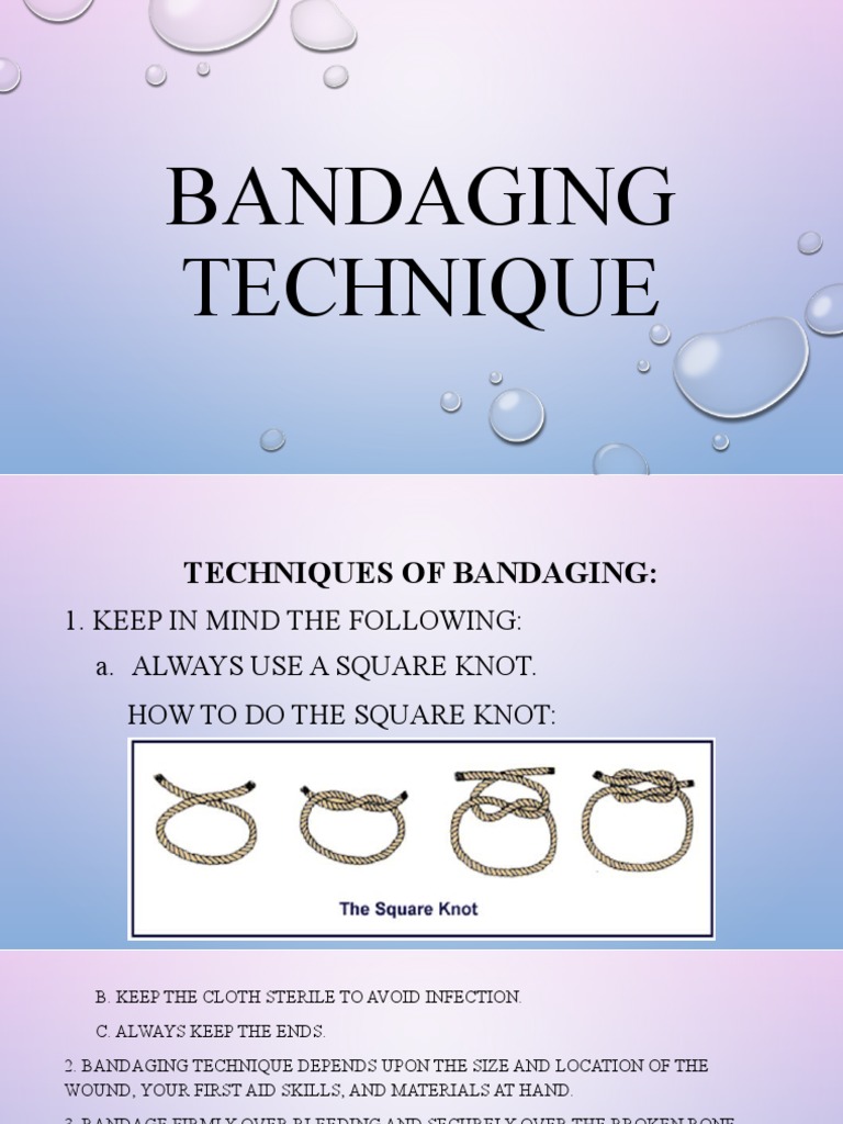 Bandaging Technique | Download Free PDF | Elbow | Arm