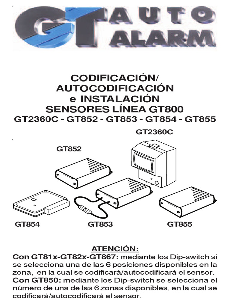 GT-Alarm-Manual-Sensores-Magneticos-e-Infrarrojos-Autocaravanas (1) | PDF
