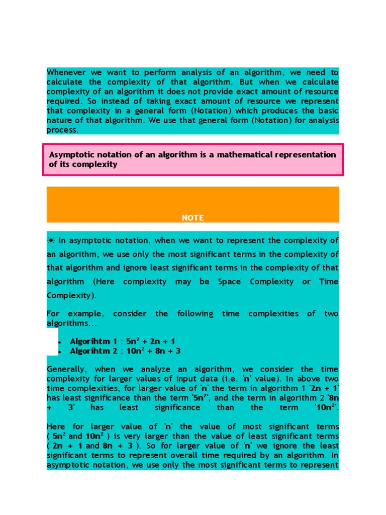 12 Asymptotic Notations 04-04-2023 | PDF | Time Complexity | Computational Complexity Theory