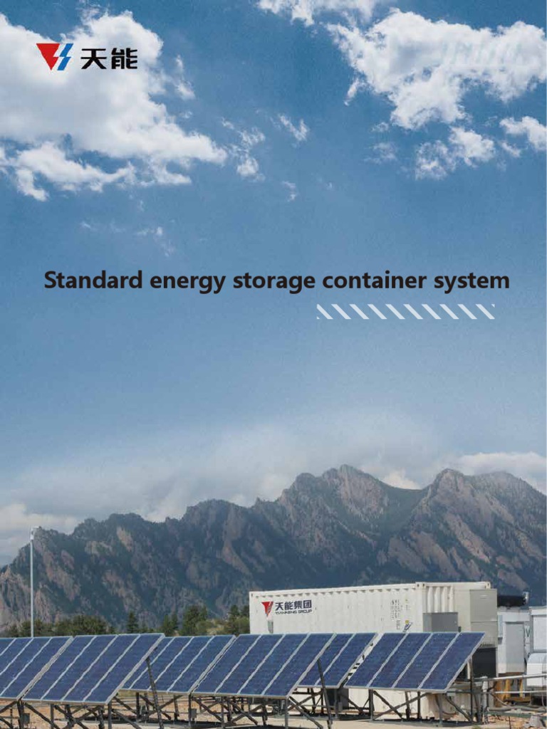 Standard Energy Storage Container System | PDF | Energy Storage | Cloud ...