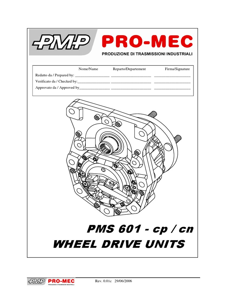 PMS601-cp Gearbox and Brake Manual | PDF | Equipment | Vehicle Technology