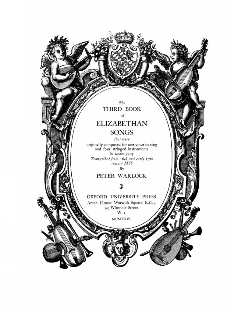 Complete Score - Elizabethan Songs (Warlock) | PDF