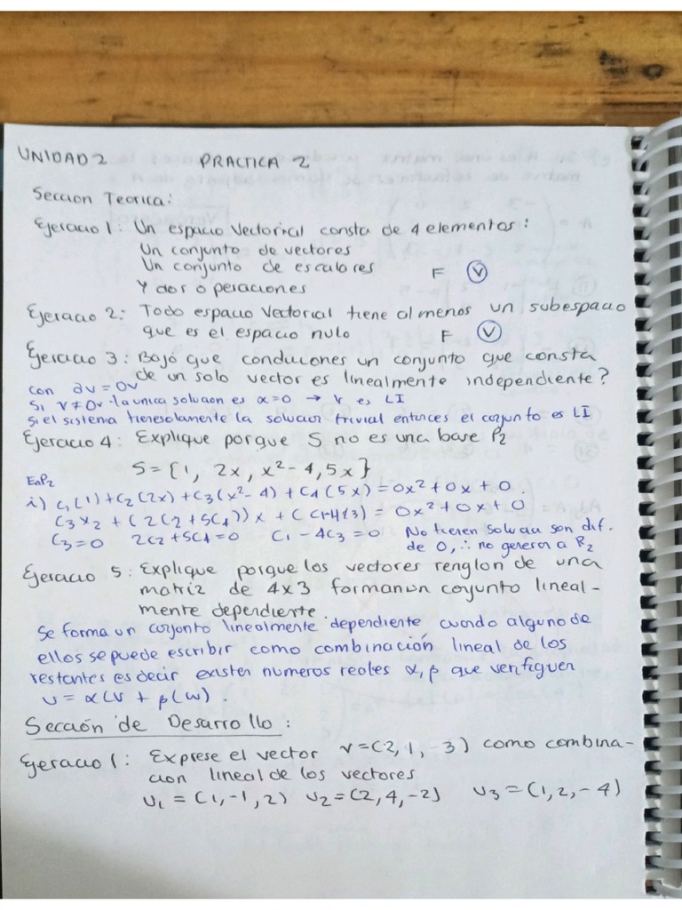 Practica Unidad2 Algebrall | PDF
