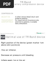 Aplication and Removal Guidelines - TR Band | PDF | Bleeding | Pulse