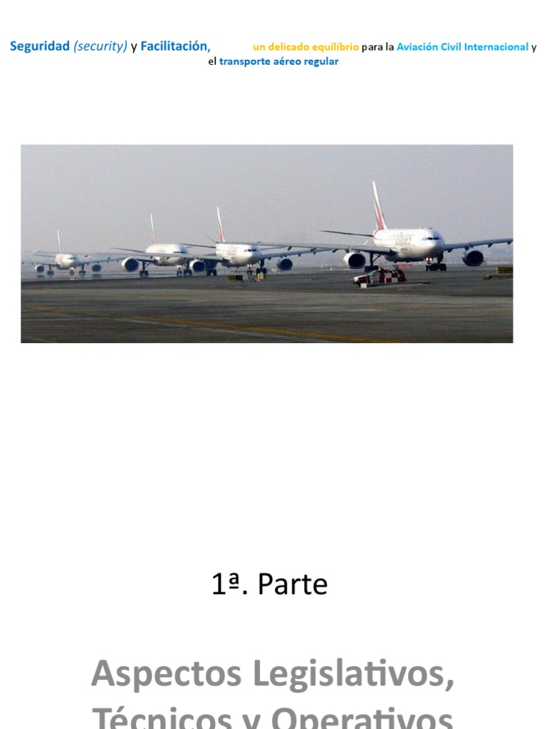 Seguridad y Facilitación en Aviación Civil | PDF | Transporte | Aviación