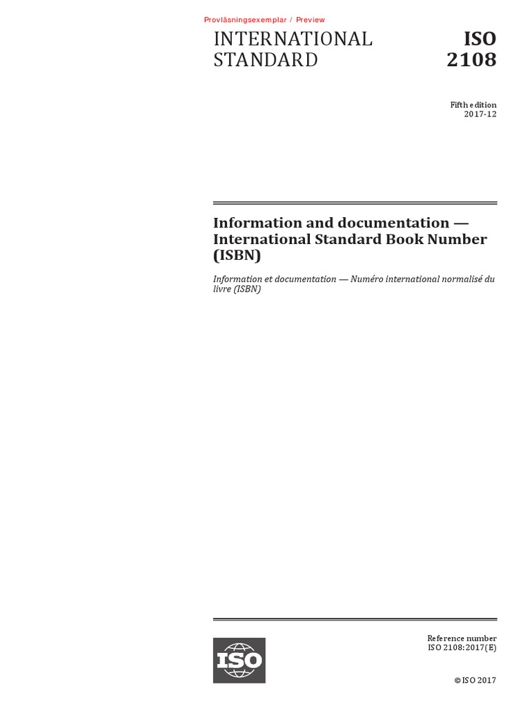 ISO 2108.2017 - Information and Documentation - International Standard ...