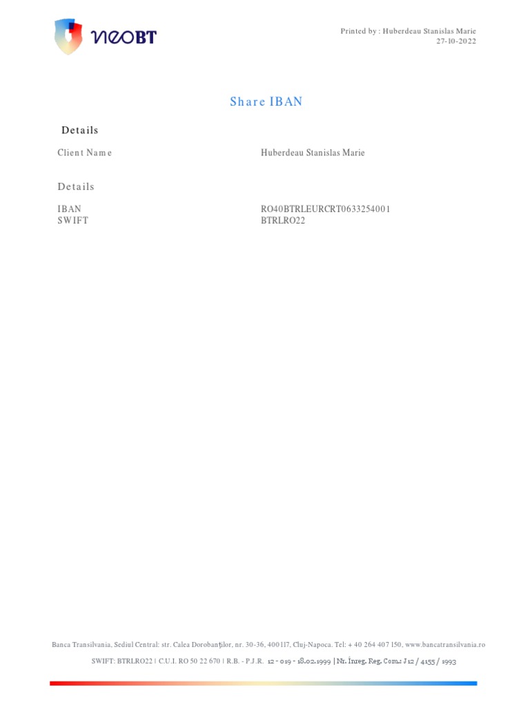 Share Iban | PDF