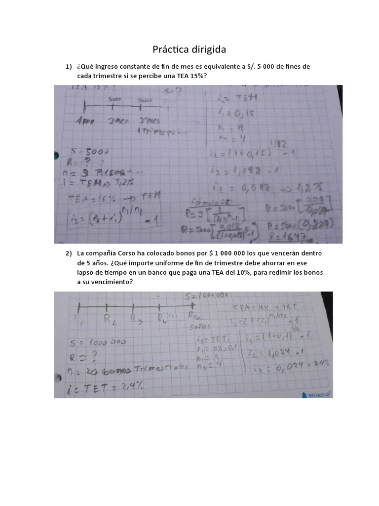 Práctica dirigida | PDF