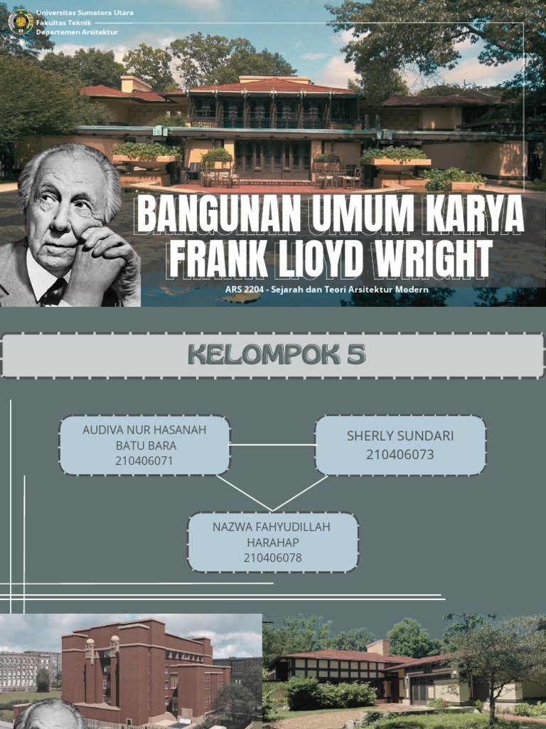 Bangunan Umum Karya Frank Lioyd Wright | PDF