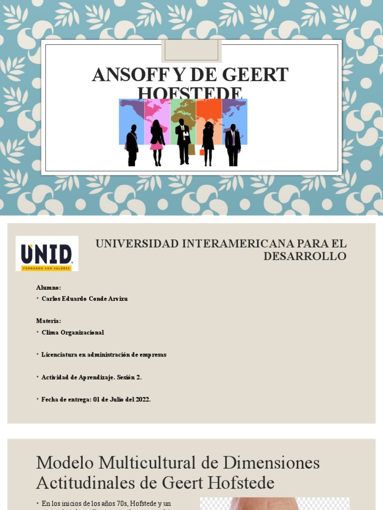 Ansoff y de Geert Hofstede | PDF