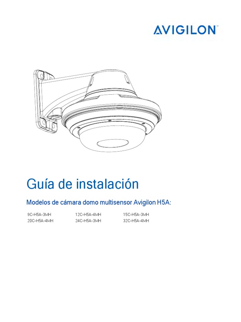Avigilon H5a MH Multisensor Installation Guide Es | PDF | Wifi | USB