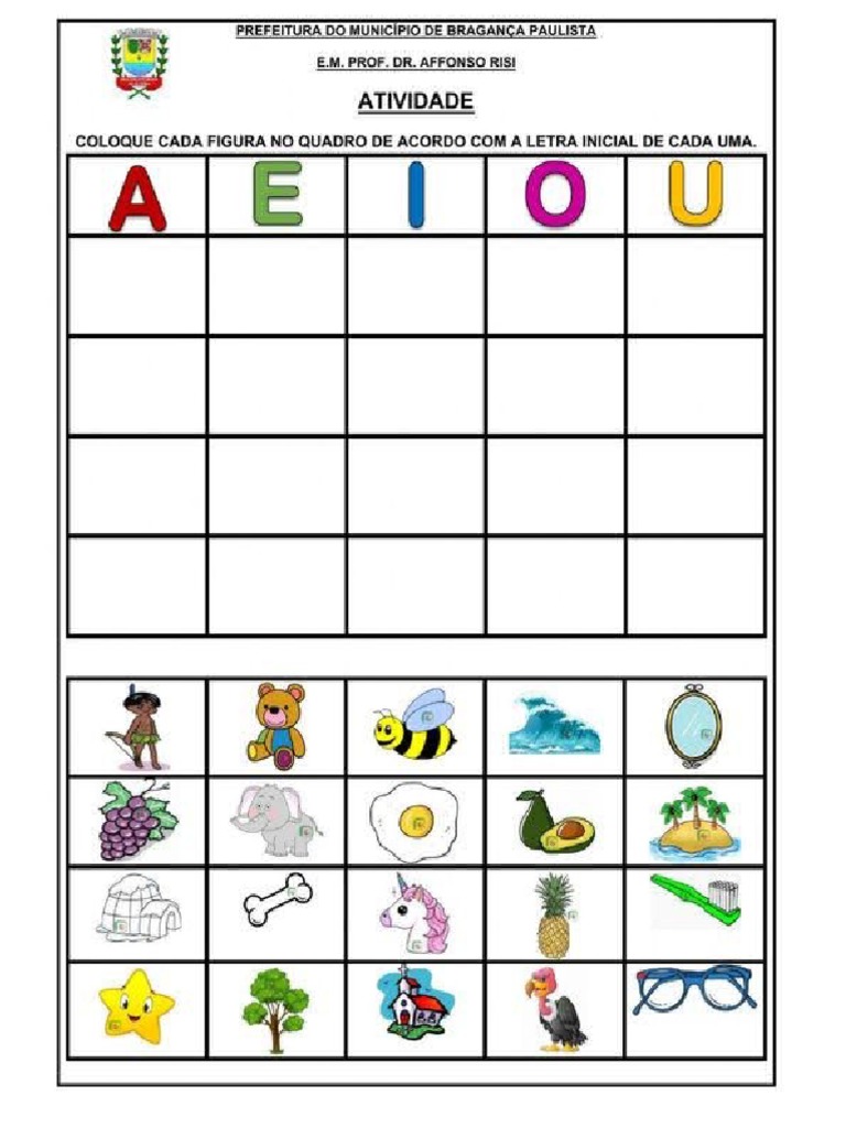 Sonido Inicial Vocalico Pdf