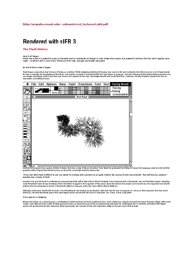 The Flash History | PDF | Adobe Flash | Adobe Illustrator