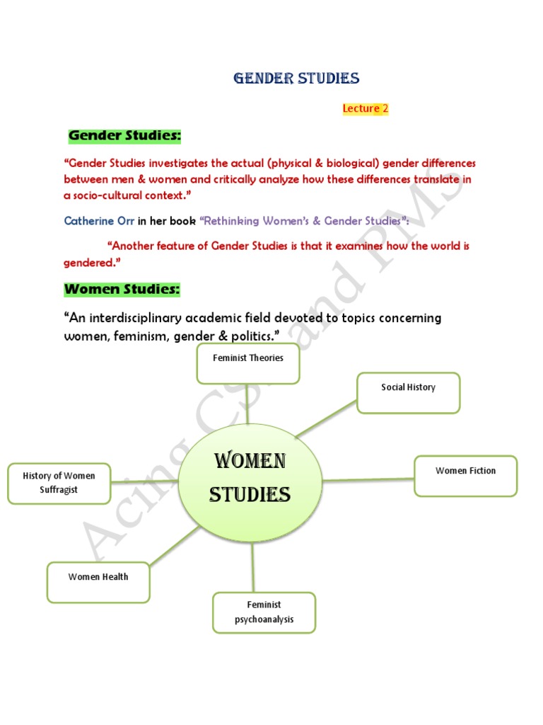 Women Studies | PDF | Gender Studies | Feminism