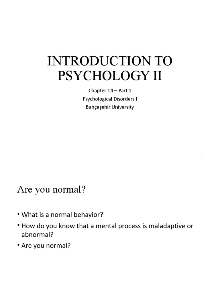 Understanding Psychological Disorders | PDF | Anxiety Disorder | Mental ...