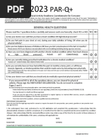 ParQ Plus 2024 PDF | PDF | Asthma | Diseases And Disorders