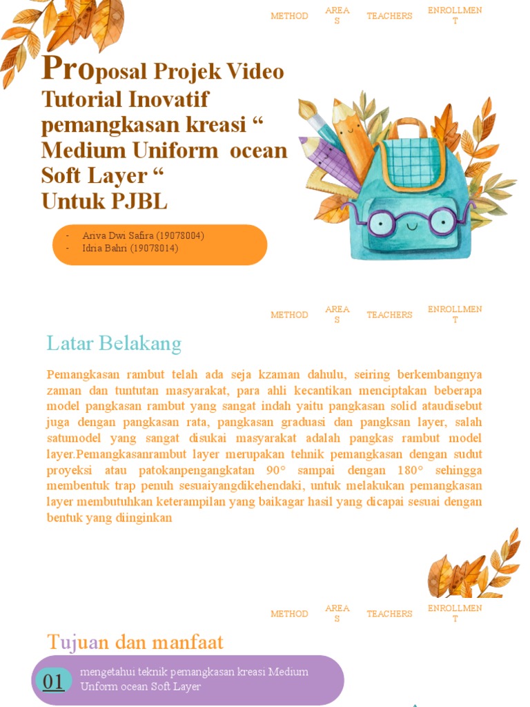 Proposal projek video pemangkasan uniform layer | PDF