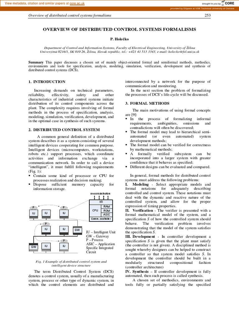 Distributed Control Systems Overview | PDF | Conceptual Model ...