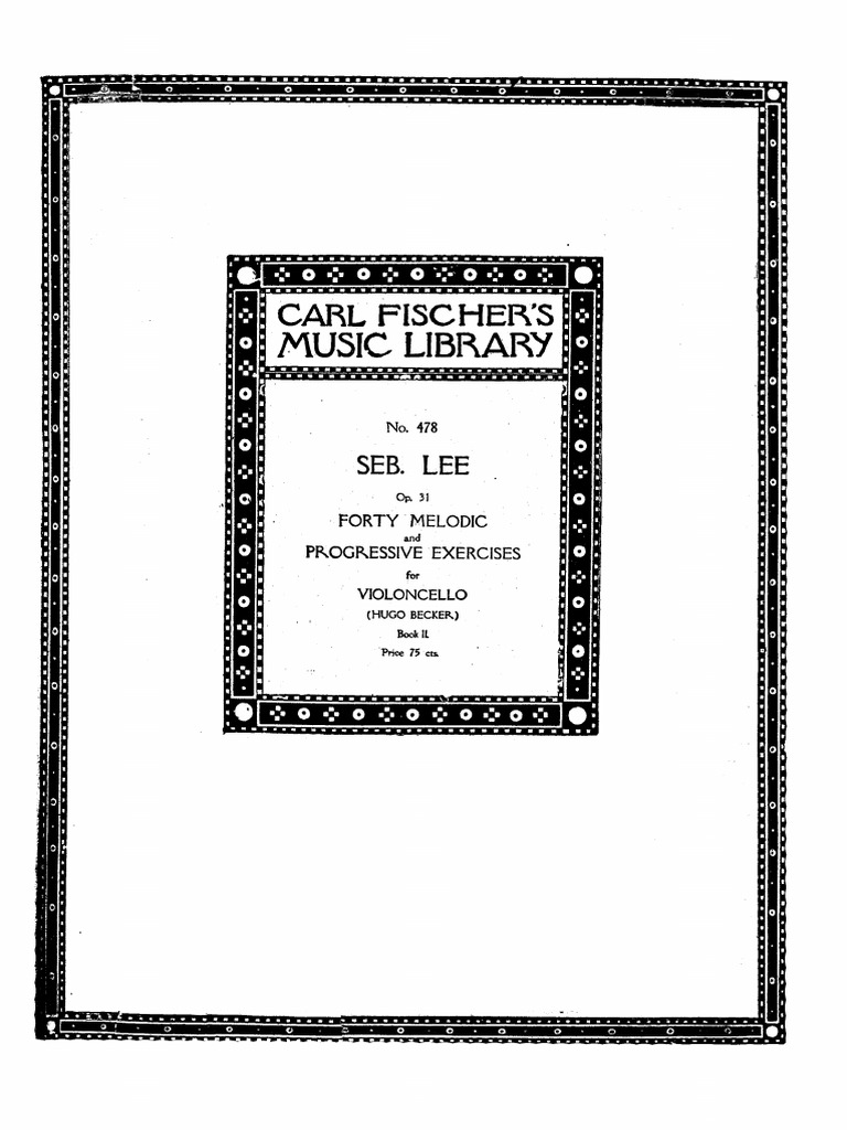 Sebastian Lee Op. 31 | PDF