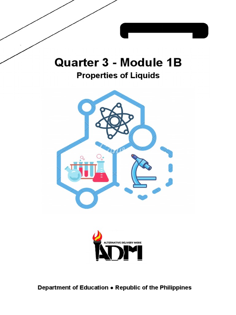 GenChem2 Q3 Module1B Properties-Of-Liquids v4 | PDF | Liquids | Water