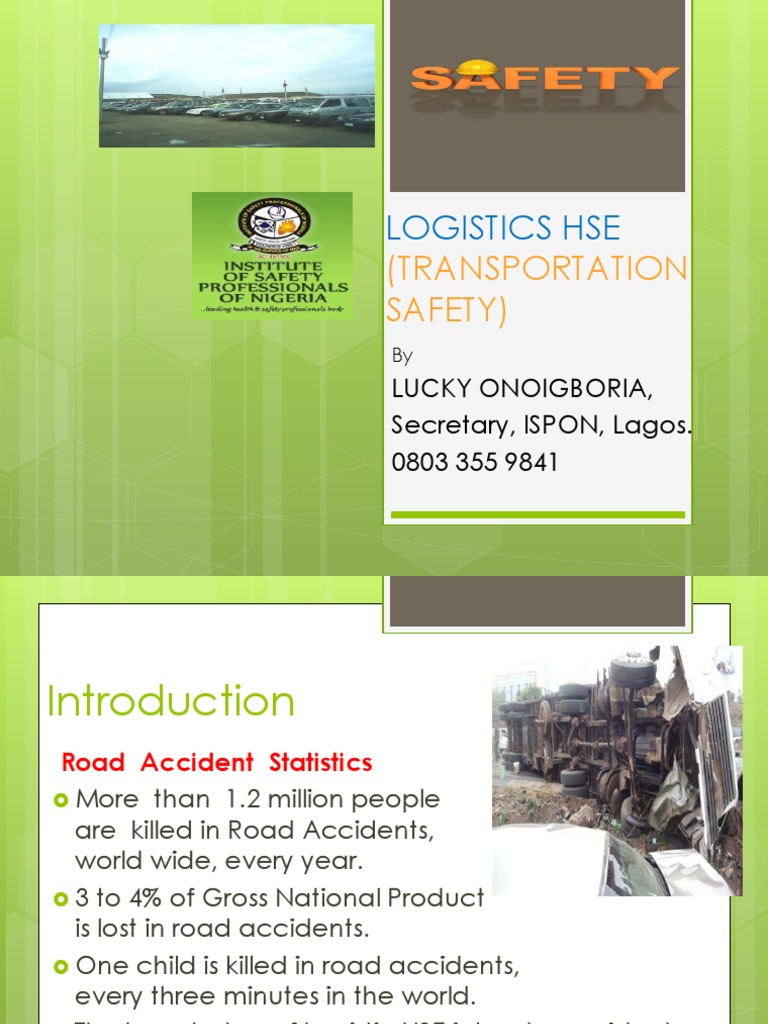 Logistics Hse l3 | PDF | Transport | Traffic Collision