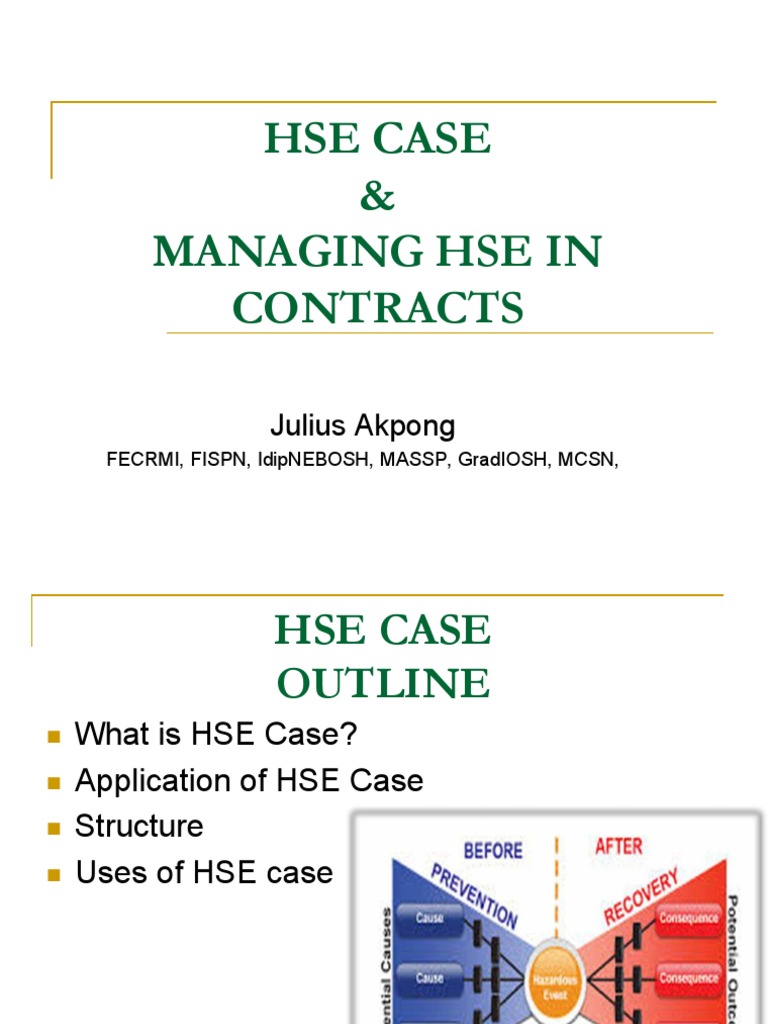 Managing Hse in Contracts (Hse Case) | PDF
