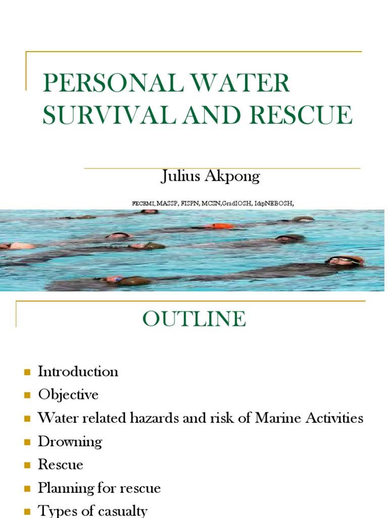 Personal Water Survival and Rescue | PDF | Hazards | Water