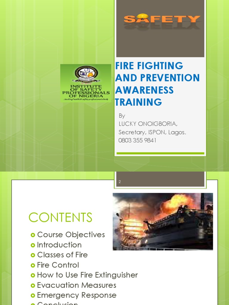 Fire Fighting and Prevention Training Guide | PDF | Fires | Nature