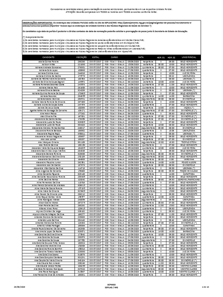 See 4o Lote 2023 Nom 23 08 2023 | PDF