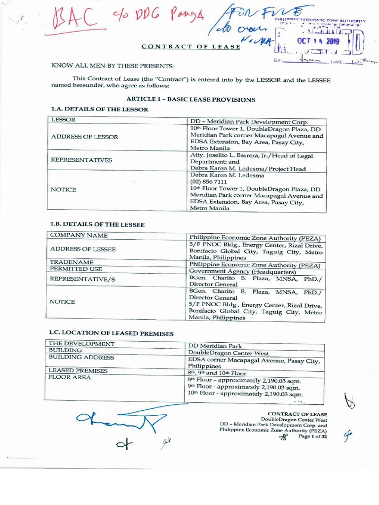 Contract Lease DD Compressed | PDF