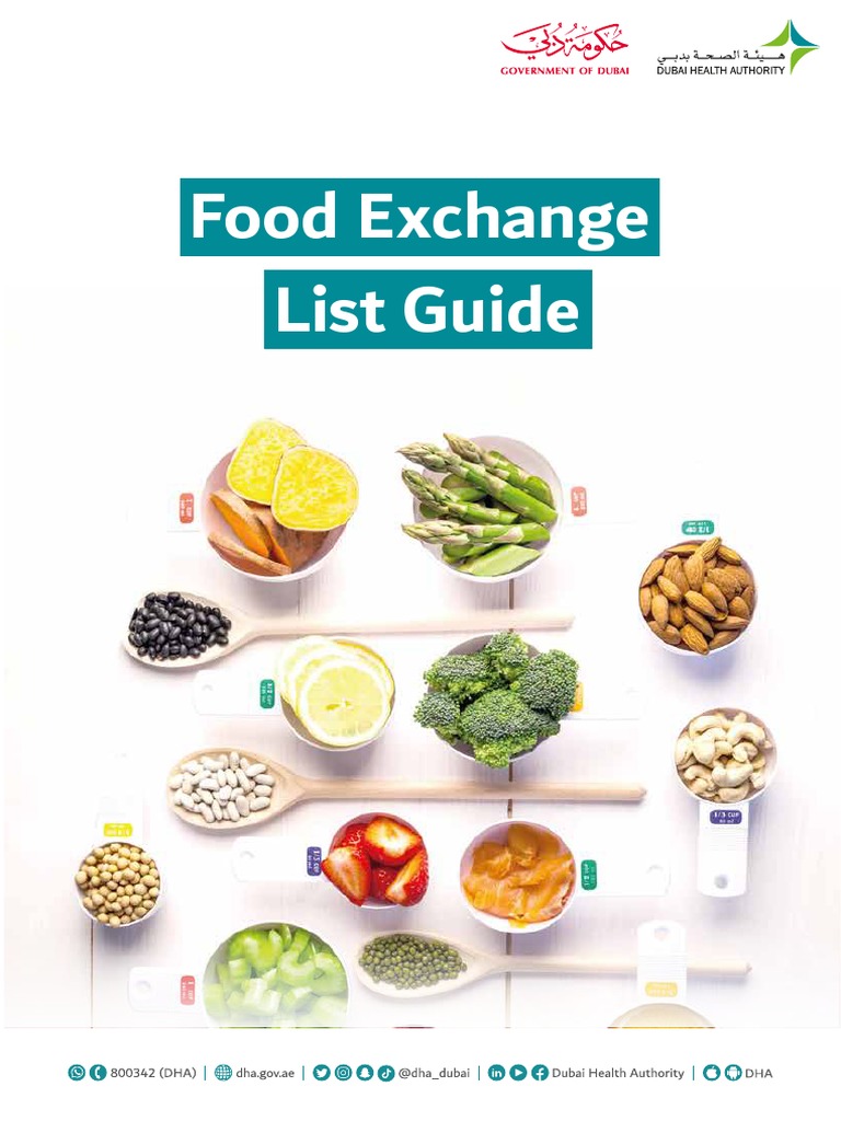 Food Exchange List Guide 2024 | PDF | Foods | Legume