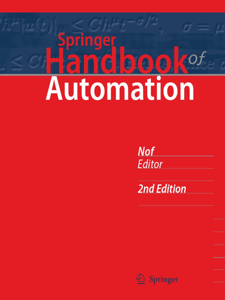 Springer Handbook Automation 2nd | PDF