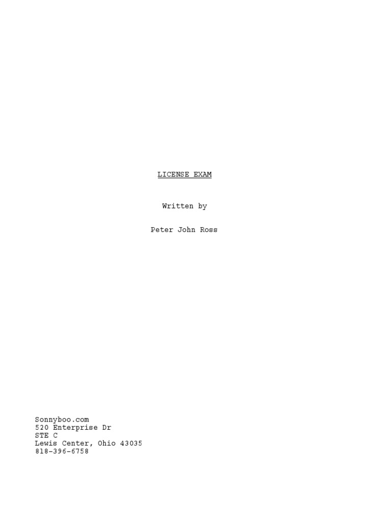 DMV License Exam Game Show Script | PDF | Department Of Motor Vehicles ...