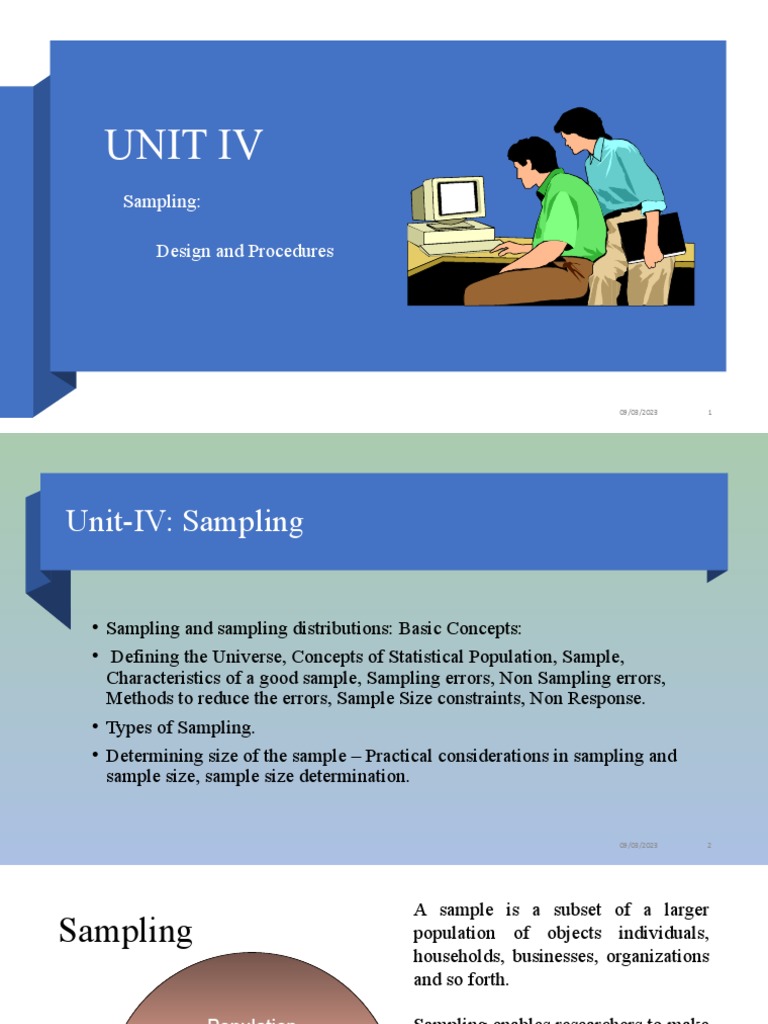 Unit 4 Sampling | Download Free PDF | Sampling (Statistics) | Errors ... Unit 4 Sampling | Download Free PDF | Sampling (Statistics) | Errors ...