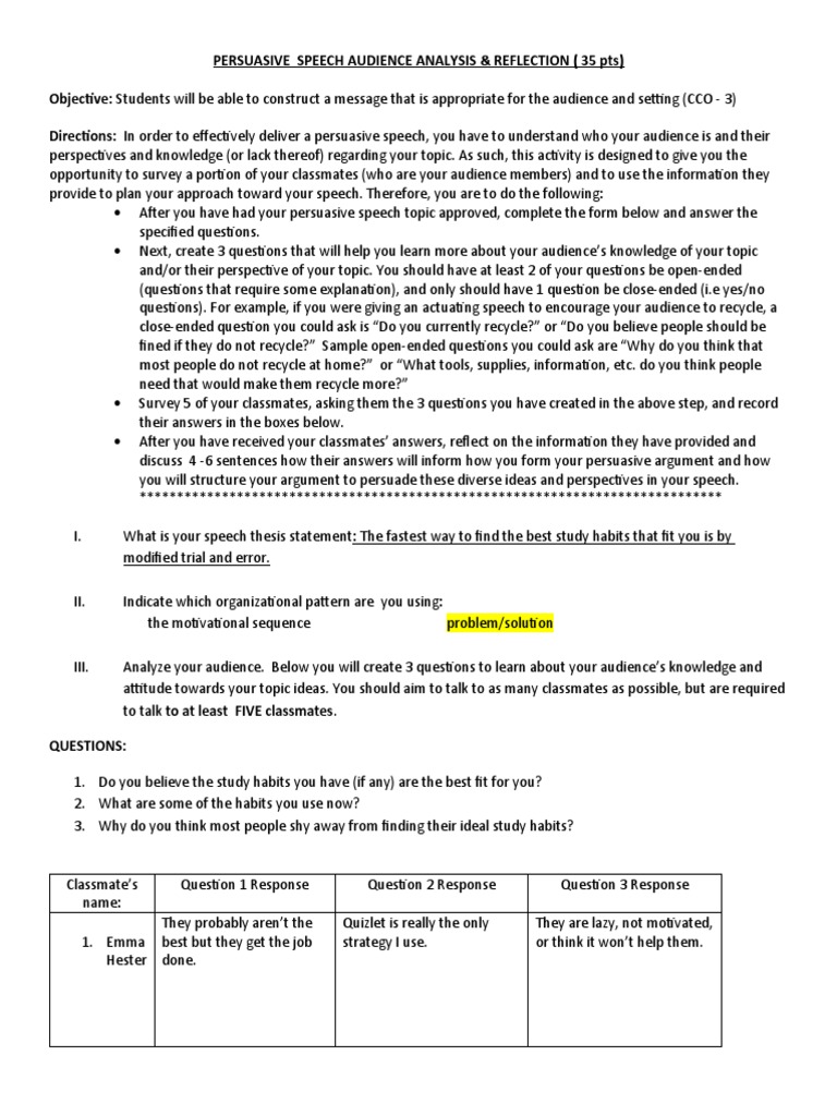 Audience Analysis | PDF | Learning | Communication