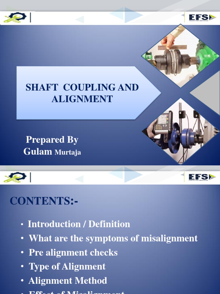 Shaft Coupling and Alignment | PDF