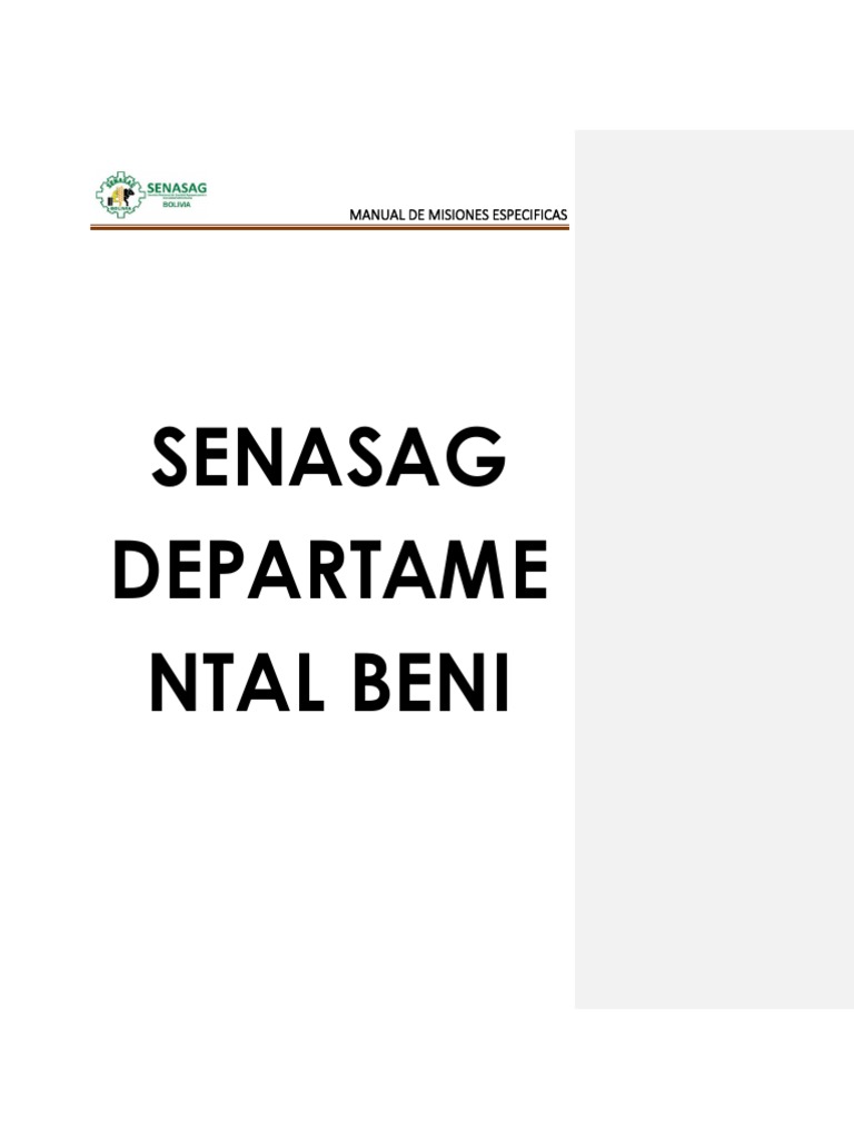 Misiones Especificas Departamental Beni | PDF | Gobierno | Justicia
