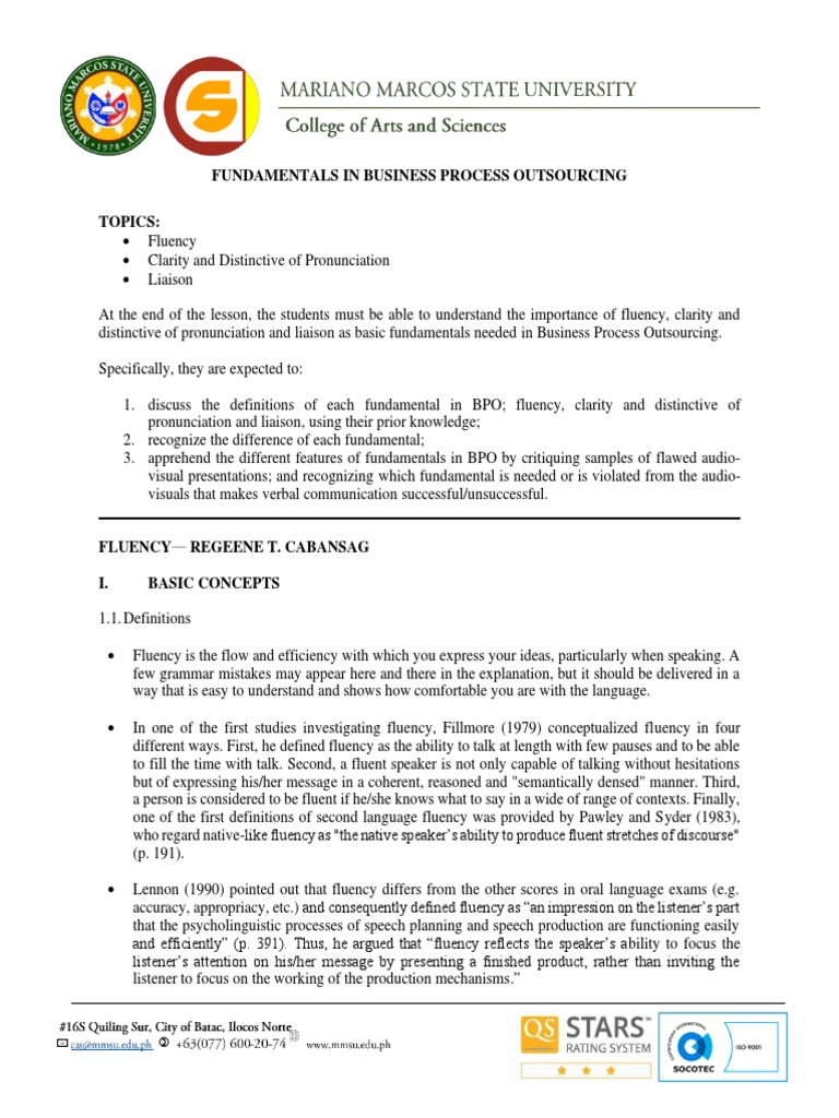 Bpo Narrative Report | PDF