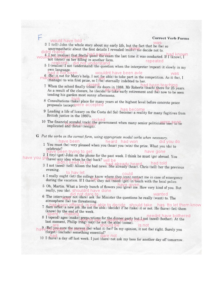 Verb Tense Practice Guide | PDF