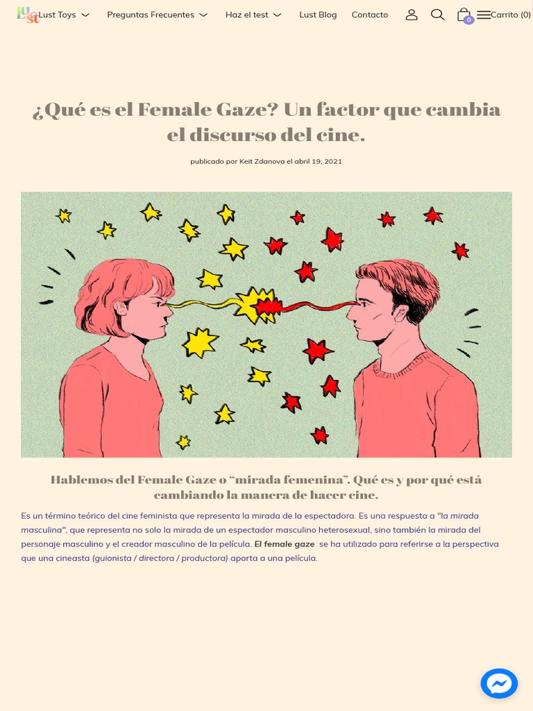 ¿Qué Es El Female Gaze - Un Factor Que Cambia El Discurso Del Cine. | PDF