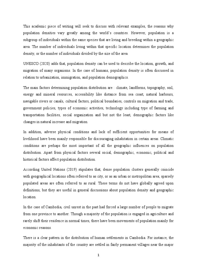 Population Density | PDF